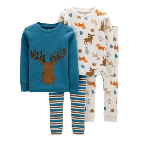 Carter's | Pajamas | New 3t Snug Fit Pajamas Long Sleeve 4 Piece ...